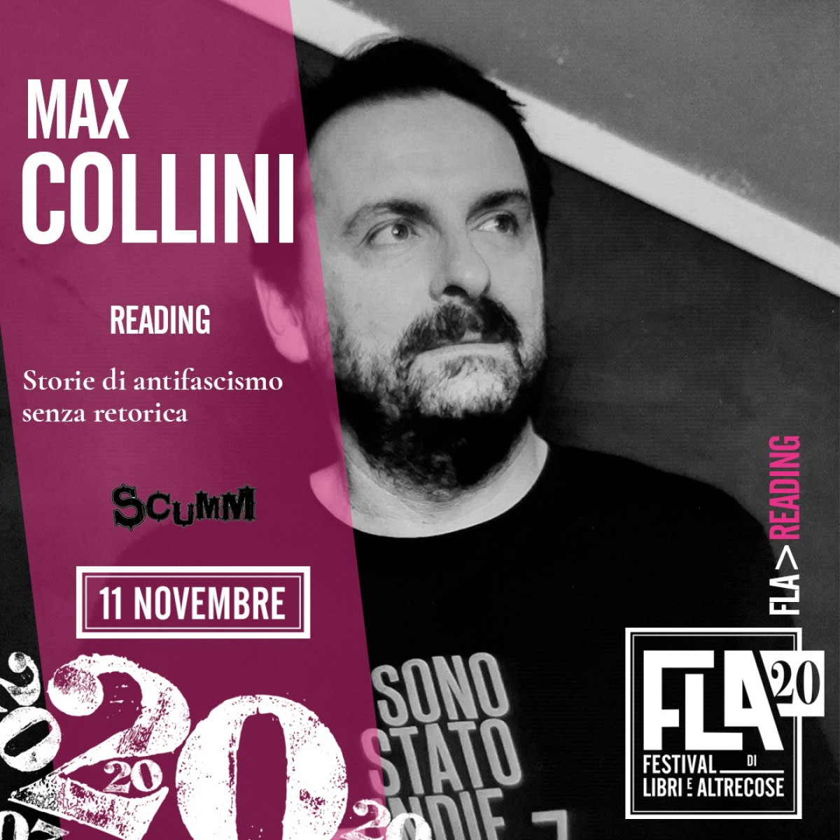 PREVENDITA UFFICIALE BIGLIETTI | MAX COLLINI - STORIE DI ANTIFASCISMO ...