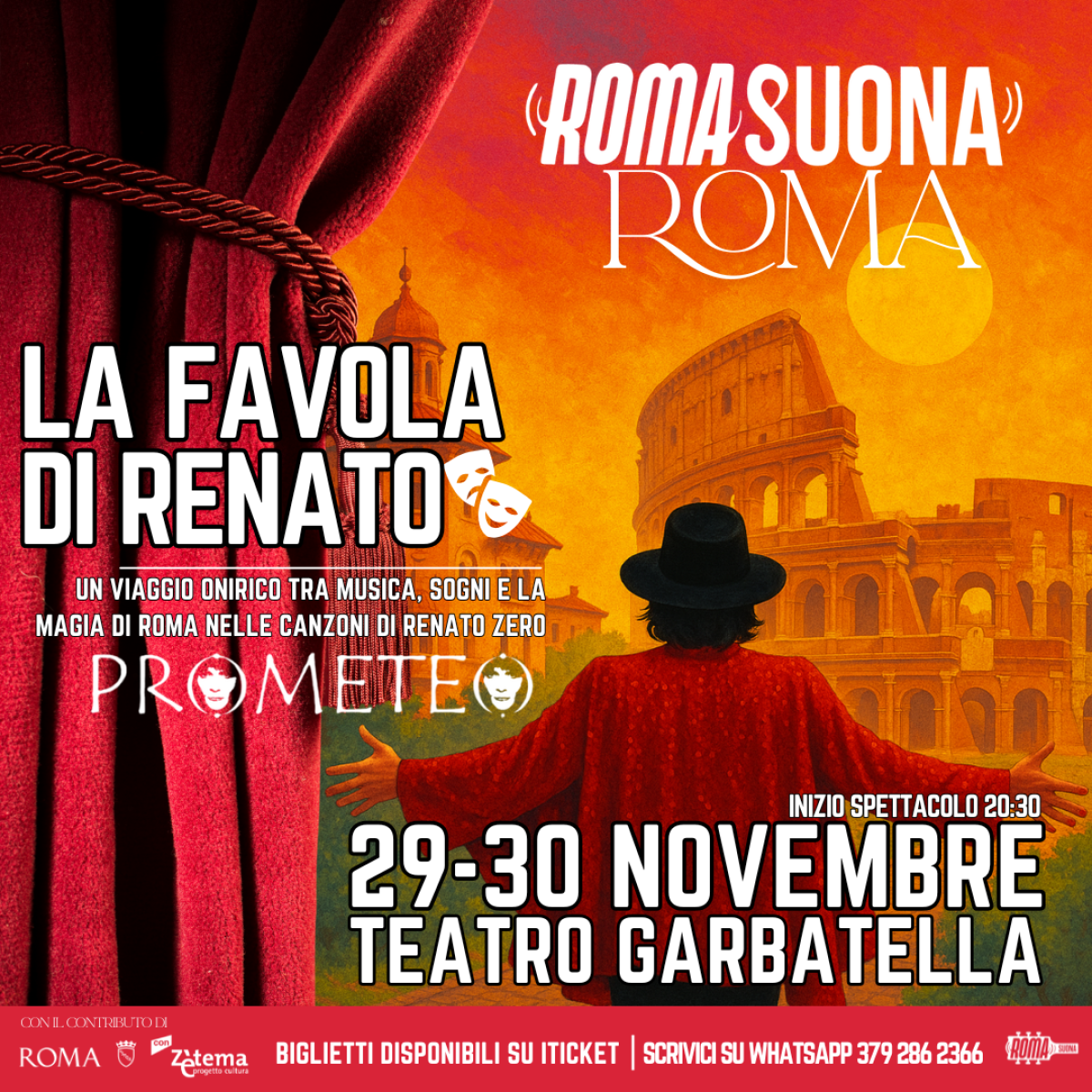 PREVENDITA UFFICIALE | LA FAVOLA DI RENATO | ROMA SUONA ROMA | 29 ...