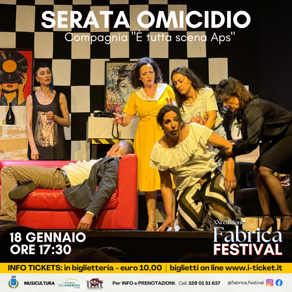 PREVENDITA UFFICIALE | SERATA OMICIDIO | FABRICA FESTIVAL 2026 - XXI ...